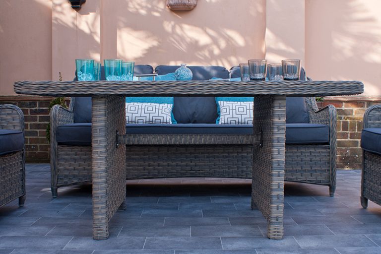 Corfu Woodash Rectangular Dining Set – Firmans Direct